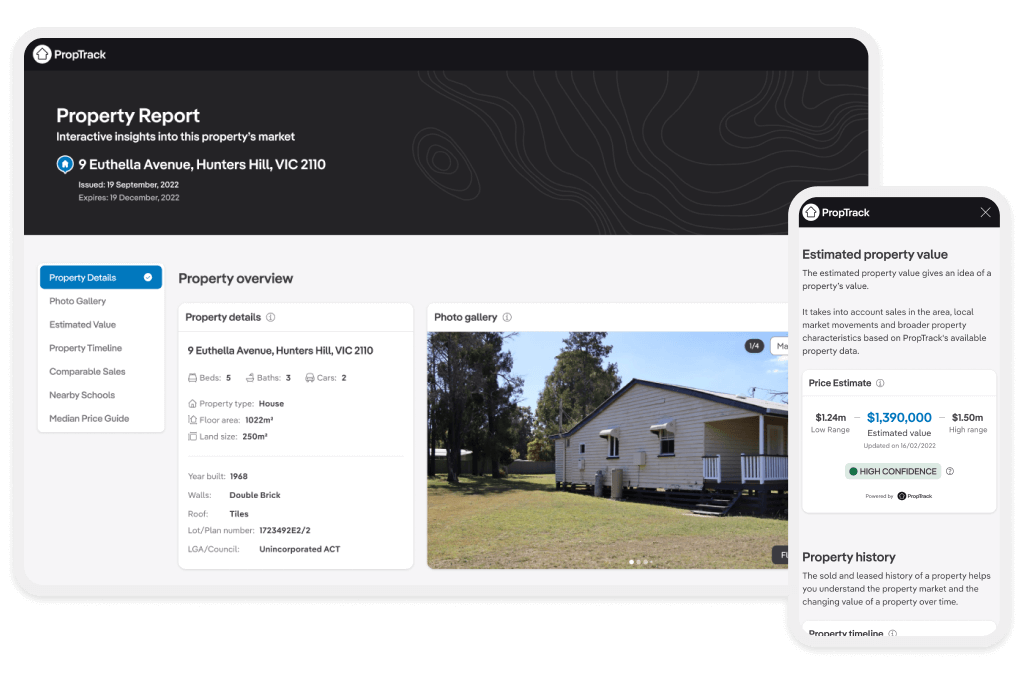 Dynamic Property Reports | PropTrack
